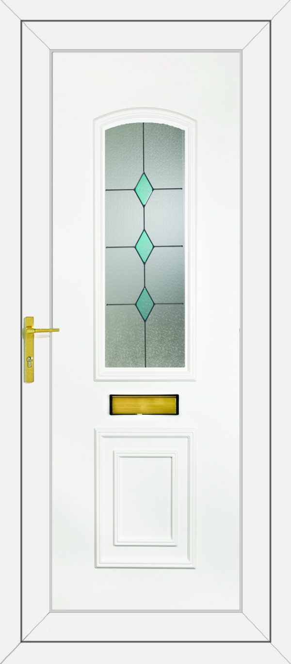 Rockingham One Blue Crystal Aurora UPVC Door | Double Glazing | UPVC ...